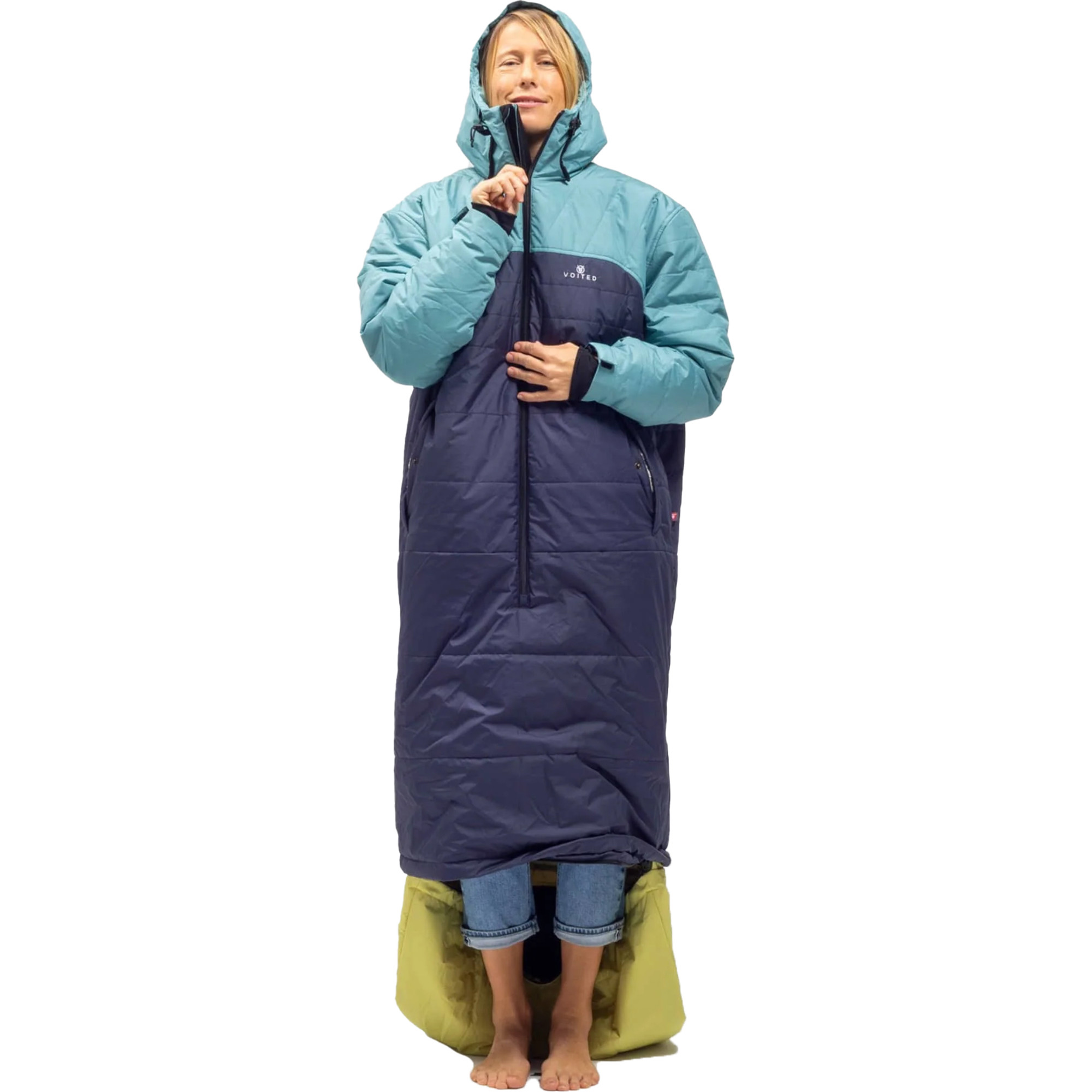 Voited Premium Camping Wearable Sleeping Bag V22UN02SBSLS - Arctic Blue / Graphite | Wetsuit Outlet
